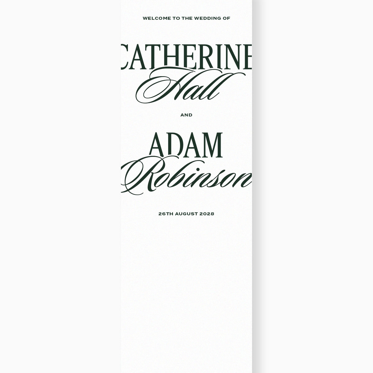 Heritage Fabric Welcome Sign – Peppermint Press