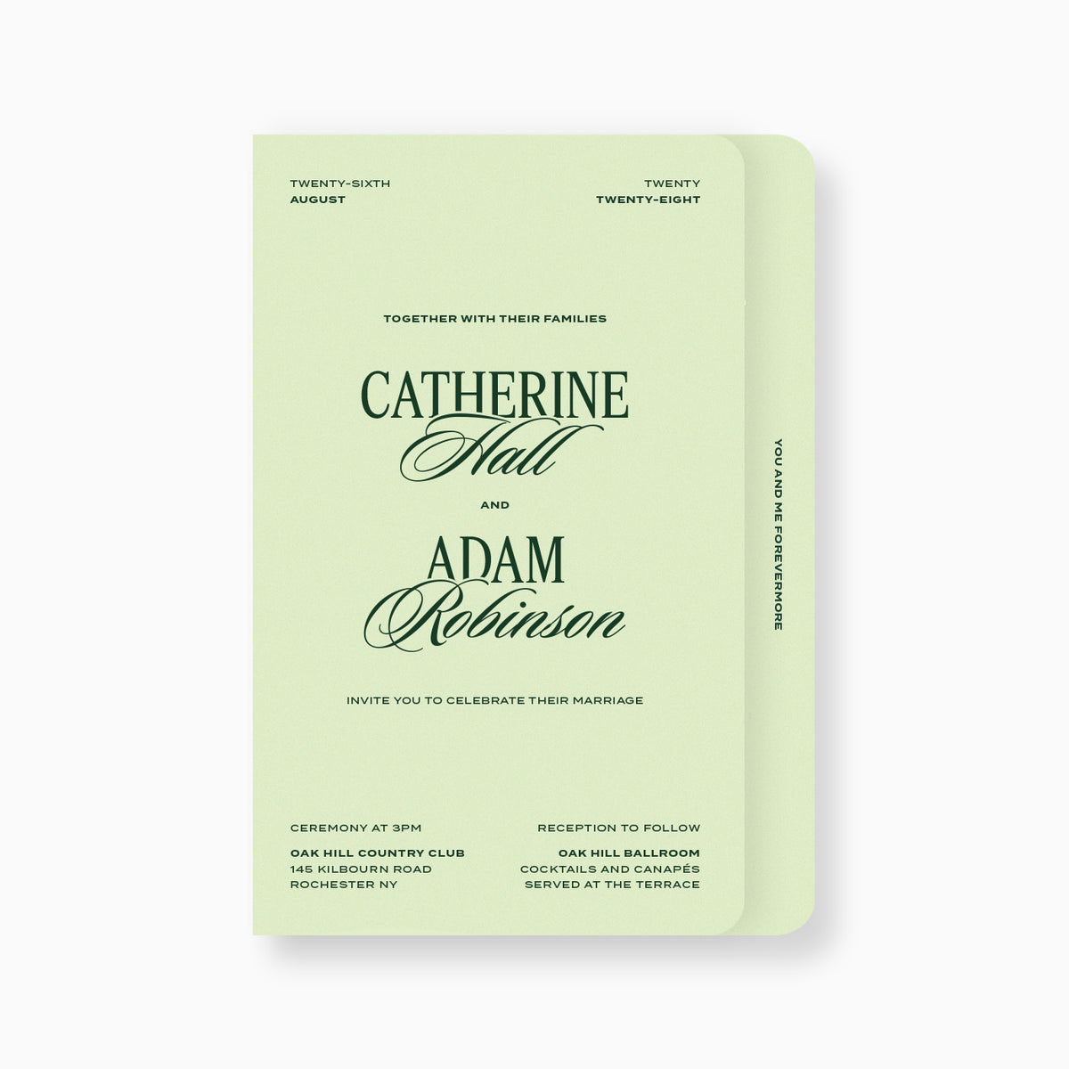 Heritage Folding Wedding Invitation – Peppermint Press