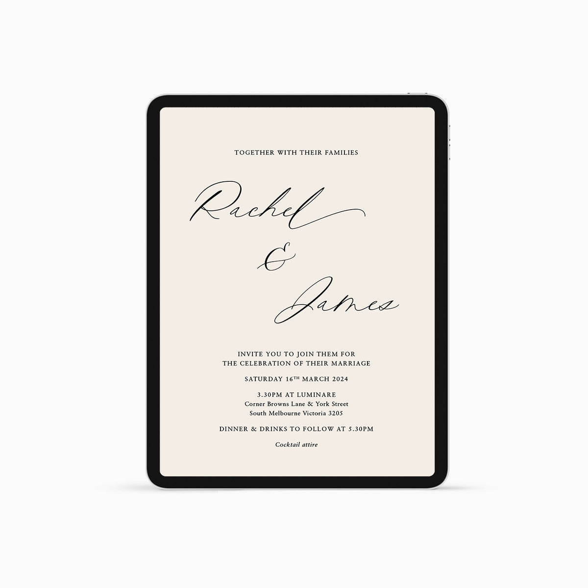 Amour Wedding eInvitation – Peppermint Press