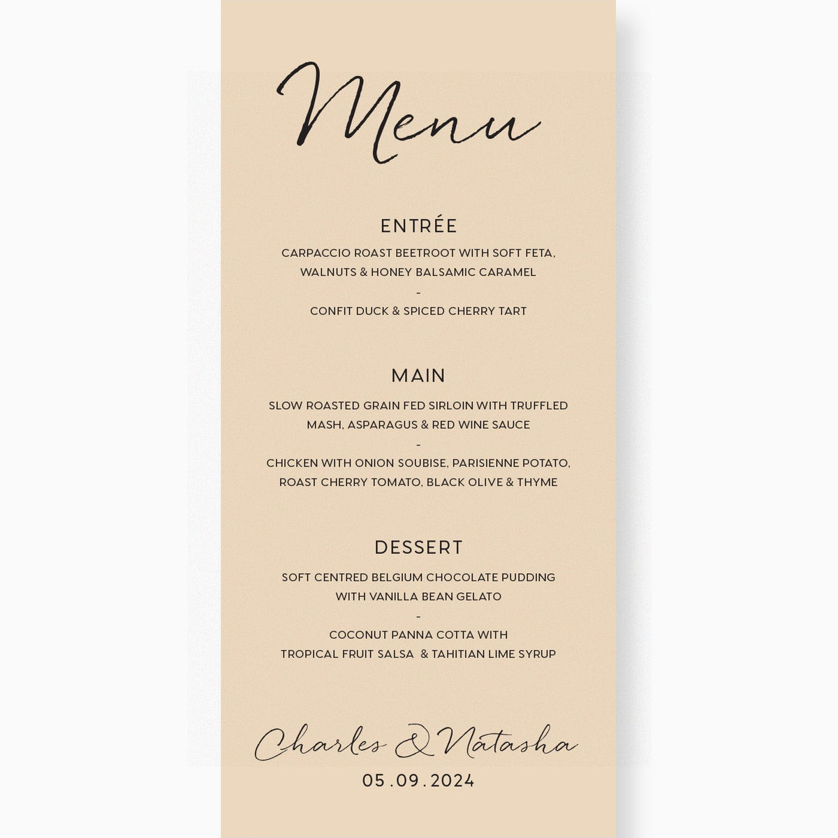 Clair Menu – Peppermint Press