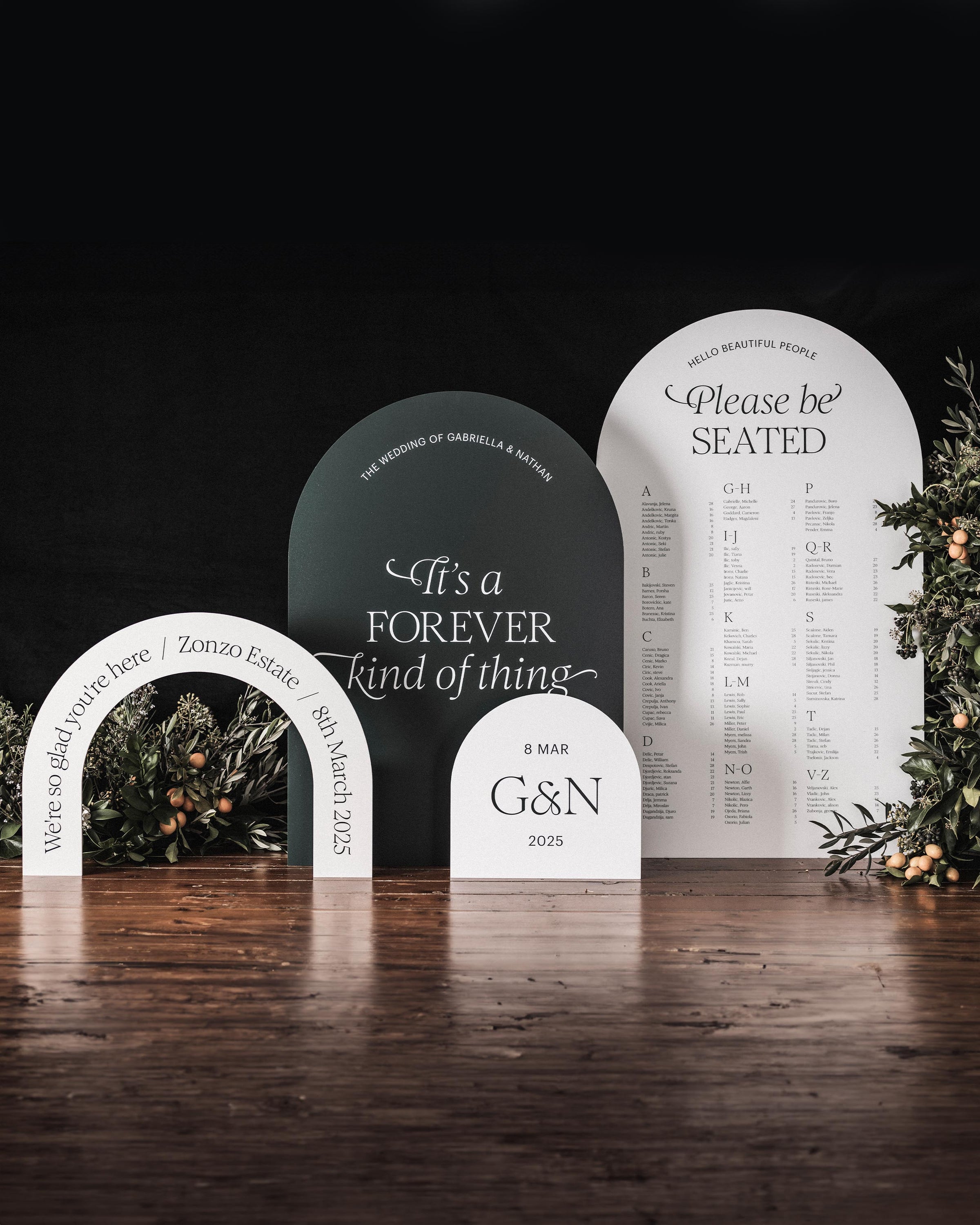 Estate Seating Chart – Peppermint Press