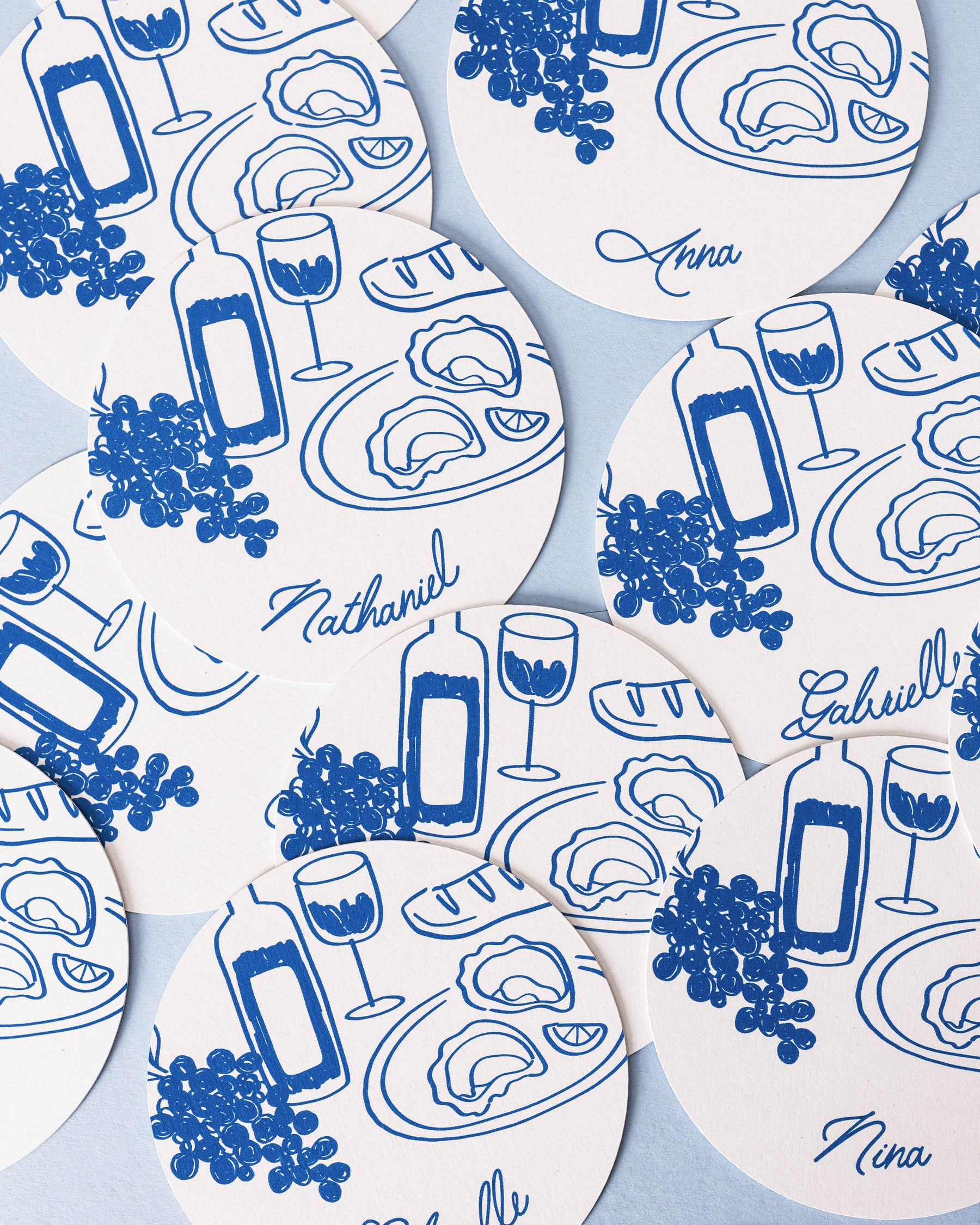 Amalfi Place Card Coaster – Peppermint Press