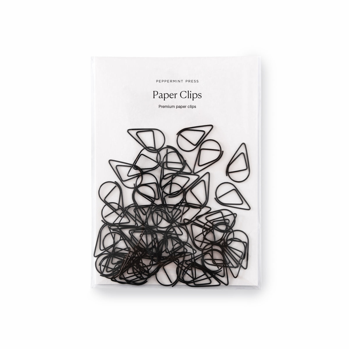 Teardrop Paper Clips - Black – Peppermint Press