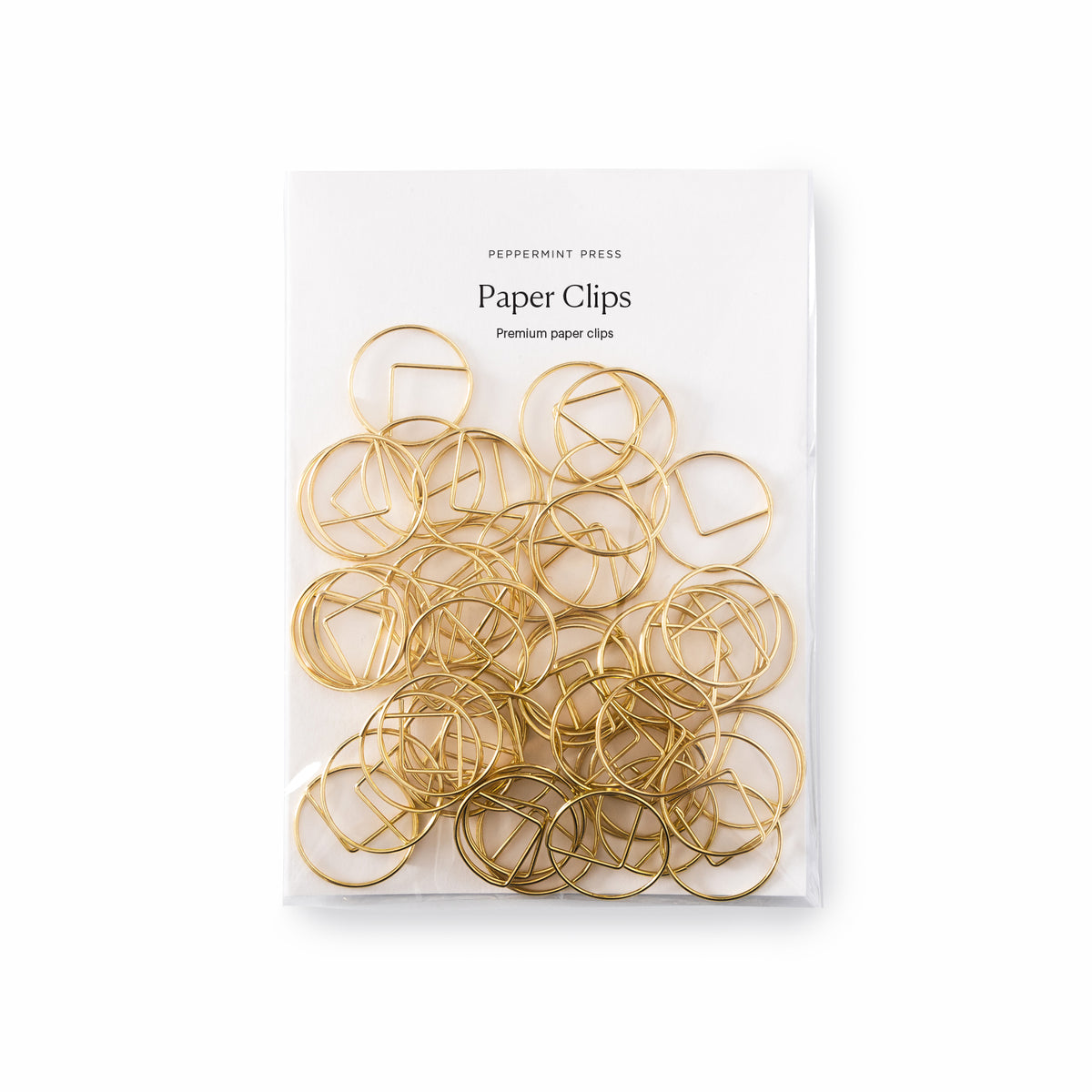 Circle Paper Clips - Gold – Peppermint Press