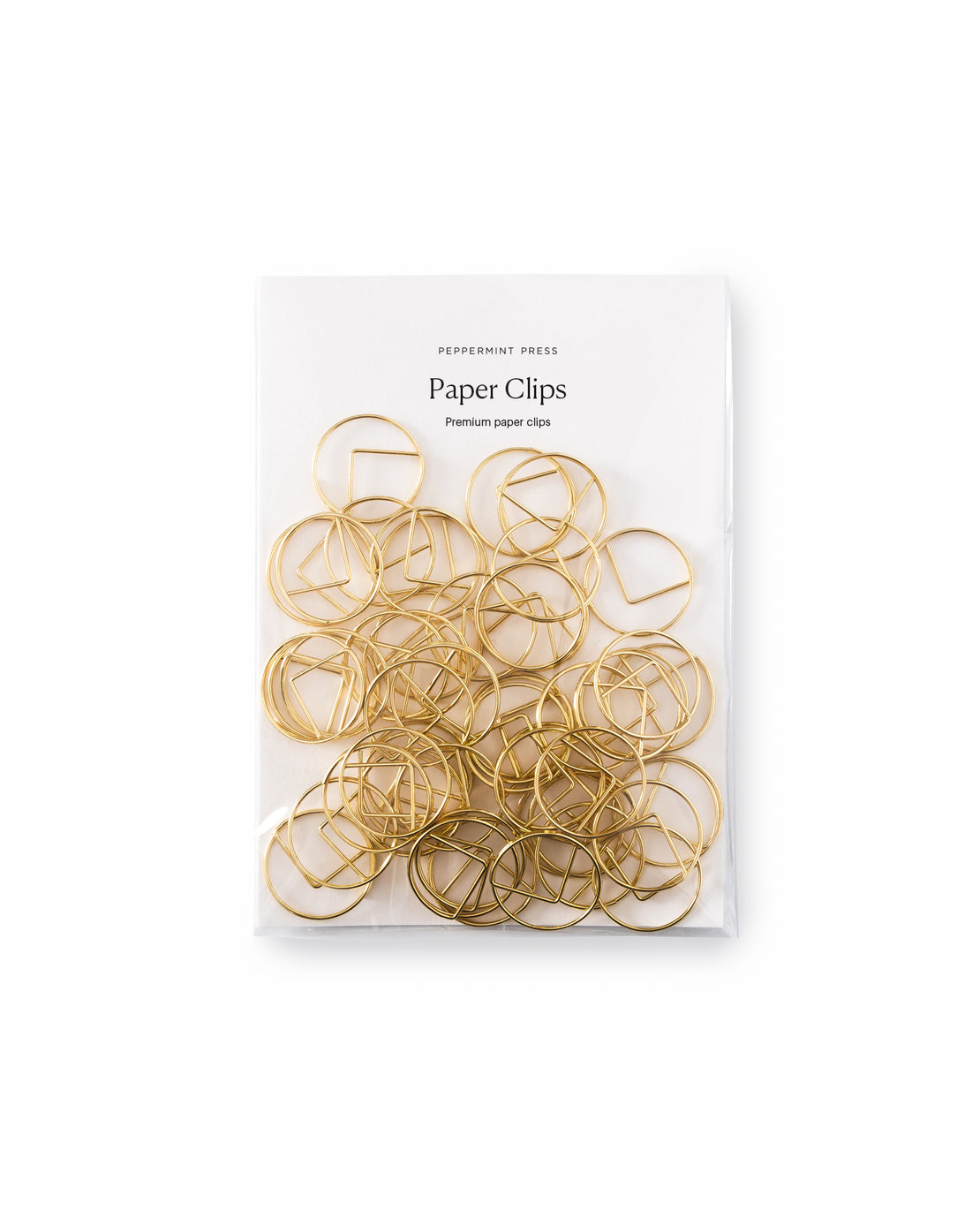 Circle Paper Clips - Gold – Peppermint Press