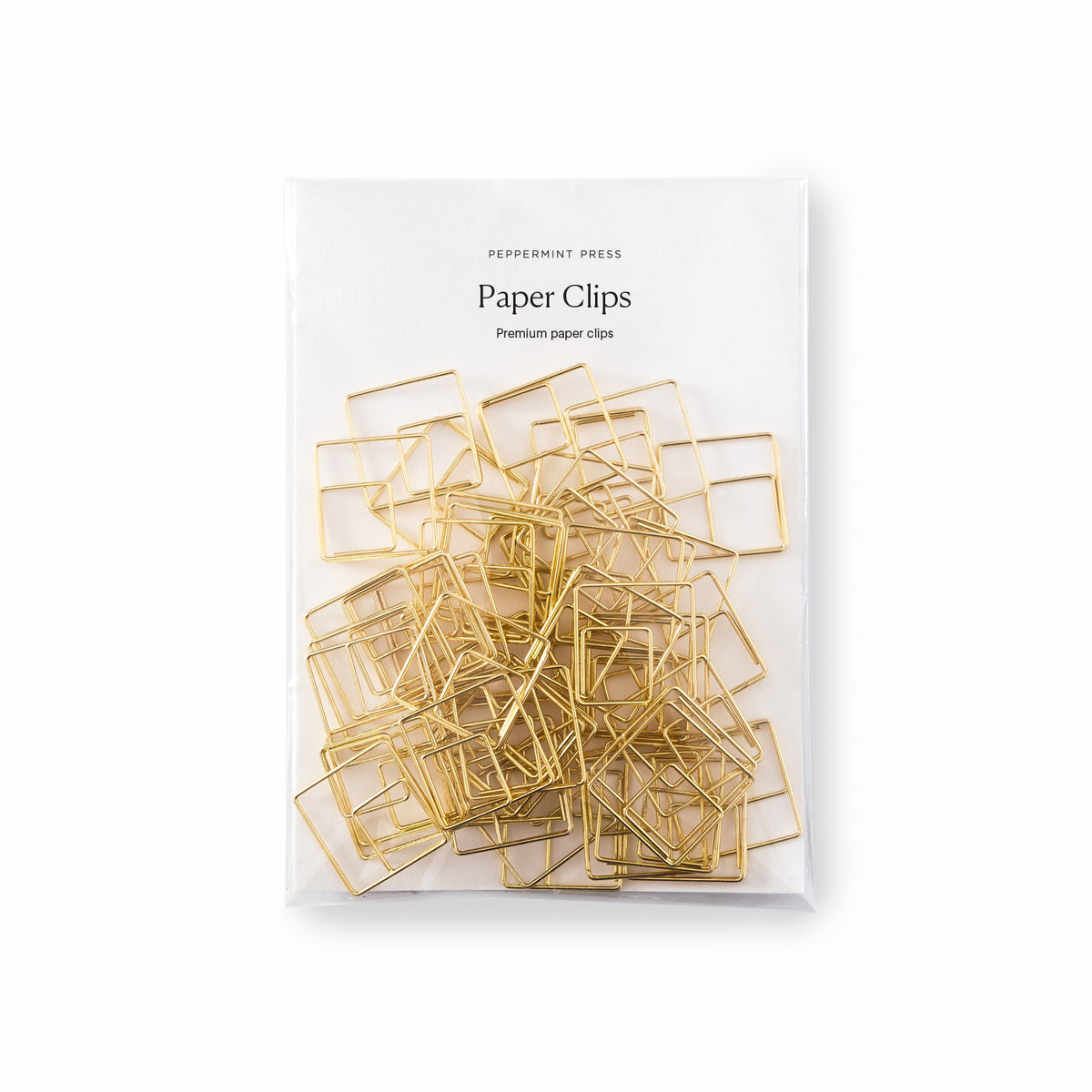 Square Paper Clips - Gold – Peppermint Press