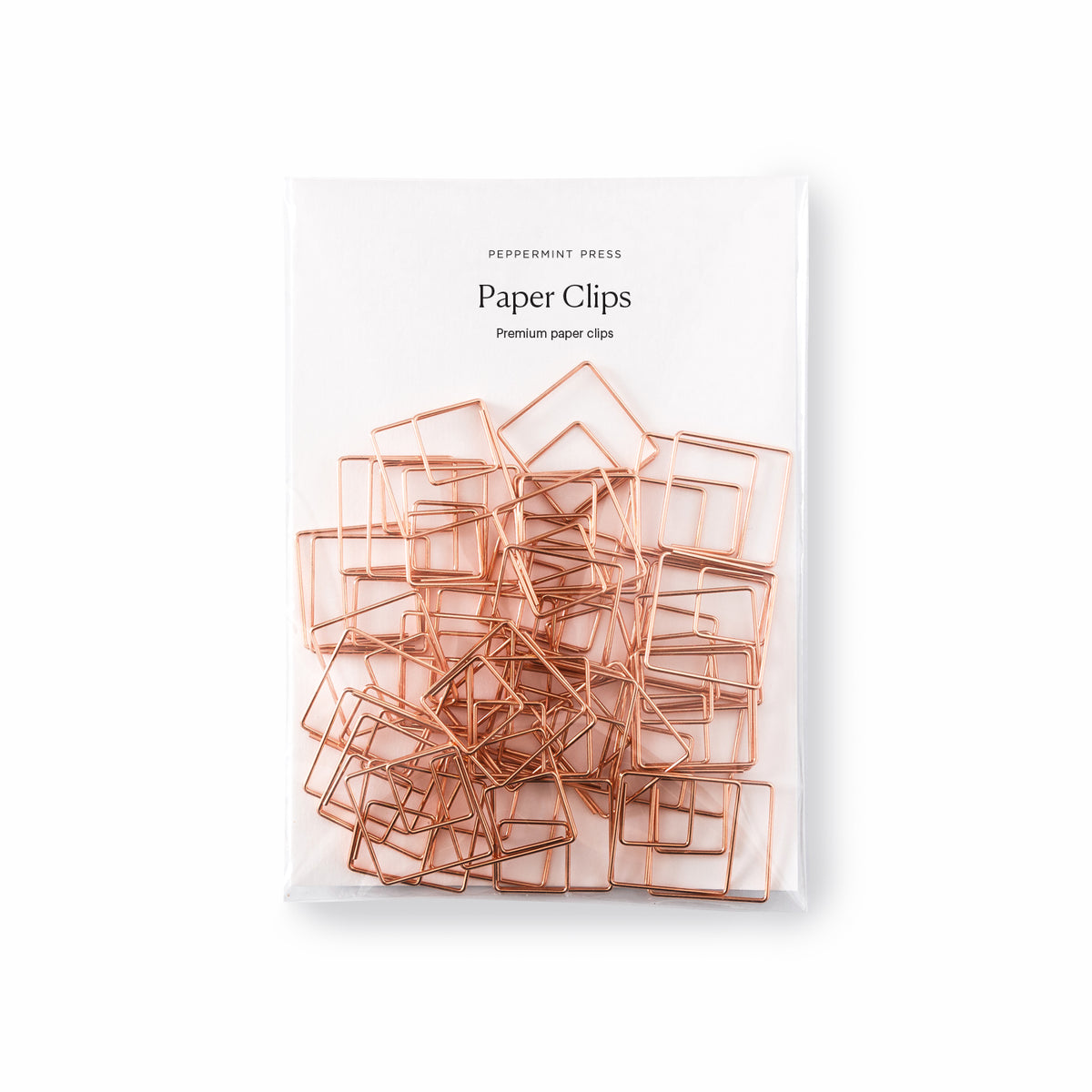 Square Paper Clips - Rose Gold – Peppermint Press