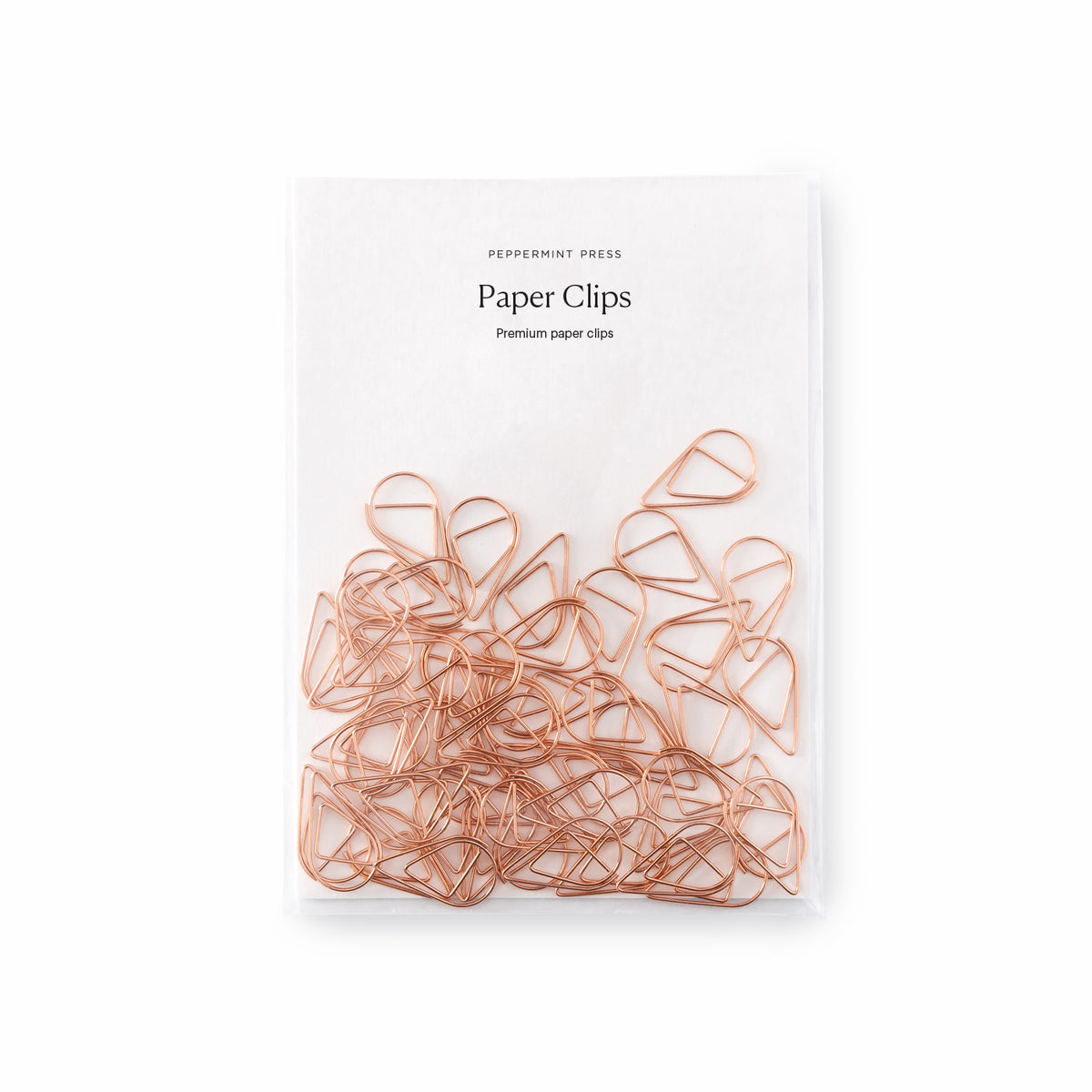 Teardrop Paper Clips - Rose Gold – Peppermint Press