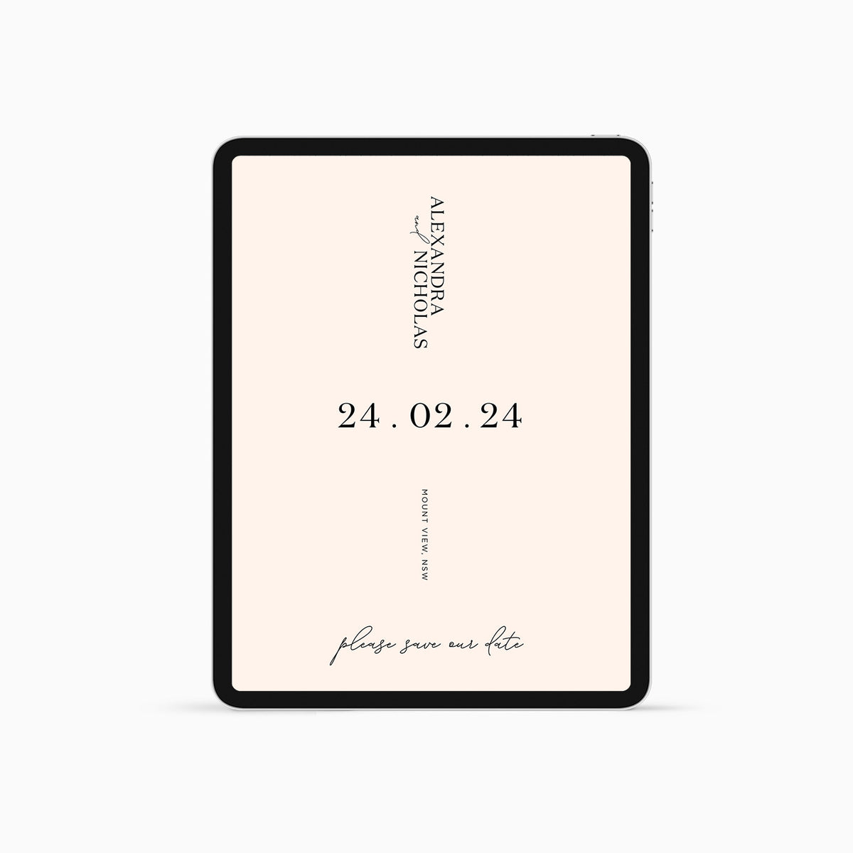 Palms eSave the Date – Peppermint Press