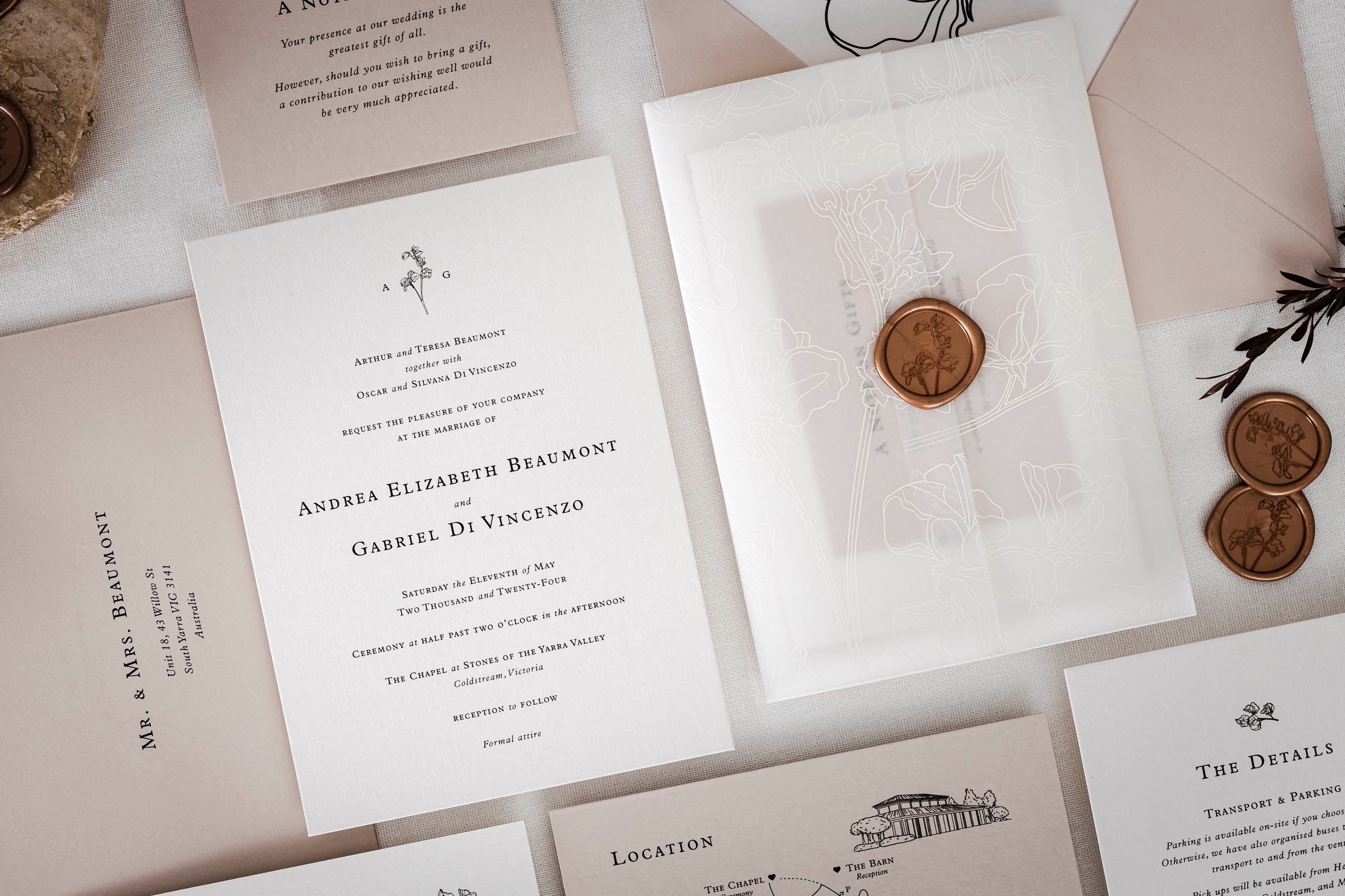 Verona Invitation Jacket – Peppermint Press