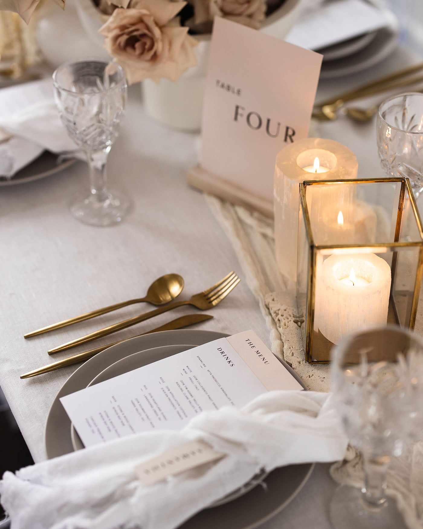 Selena Menu and Place Card Package – Peppermint Press