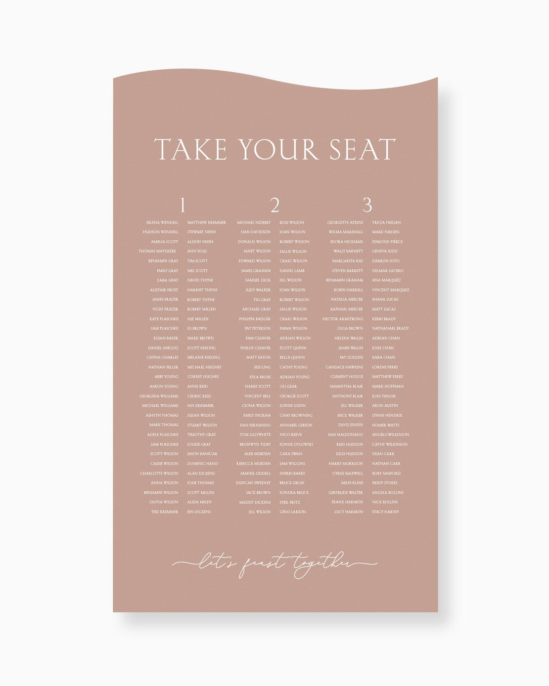 Wedding Seating Charts – Peppermint Press