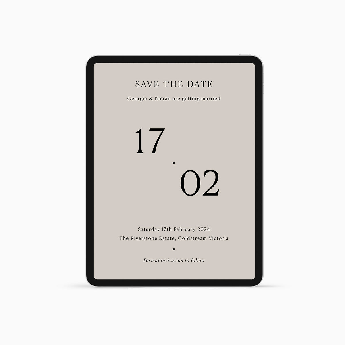 Georgia eSave the Date – Peppermint Press