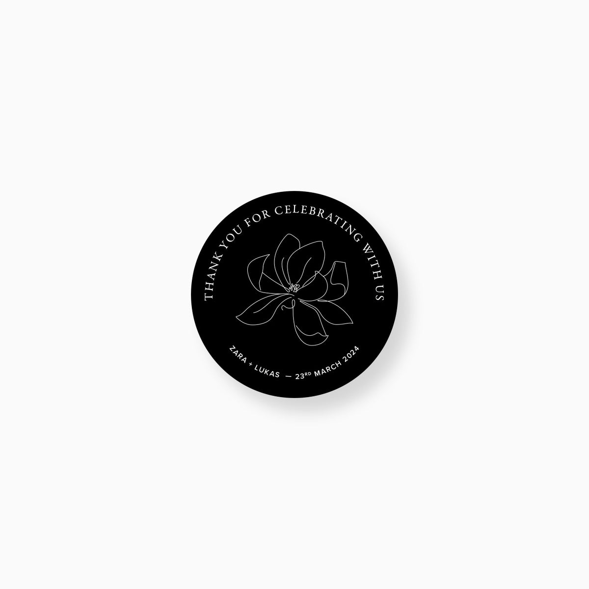 Magnolia Favour Labels – Peppermint Press