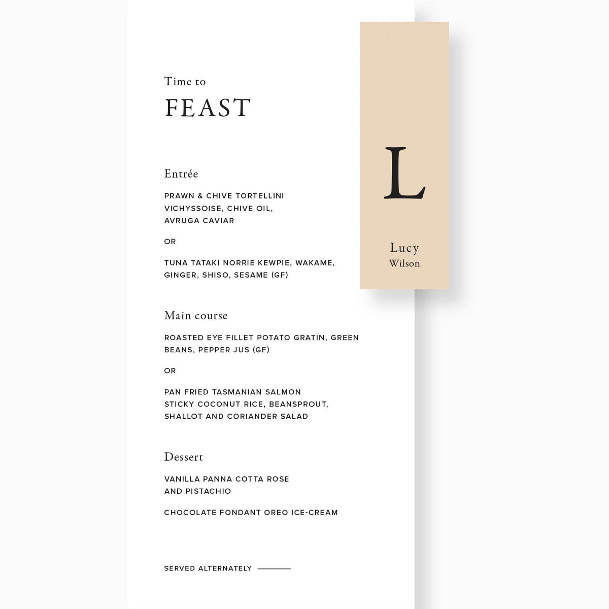 Magnolia Menu and Place Card Package – Peppermint Press