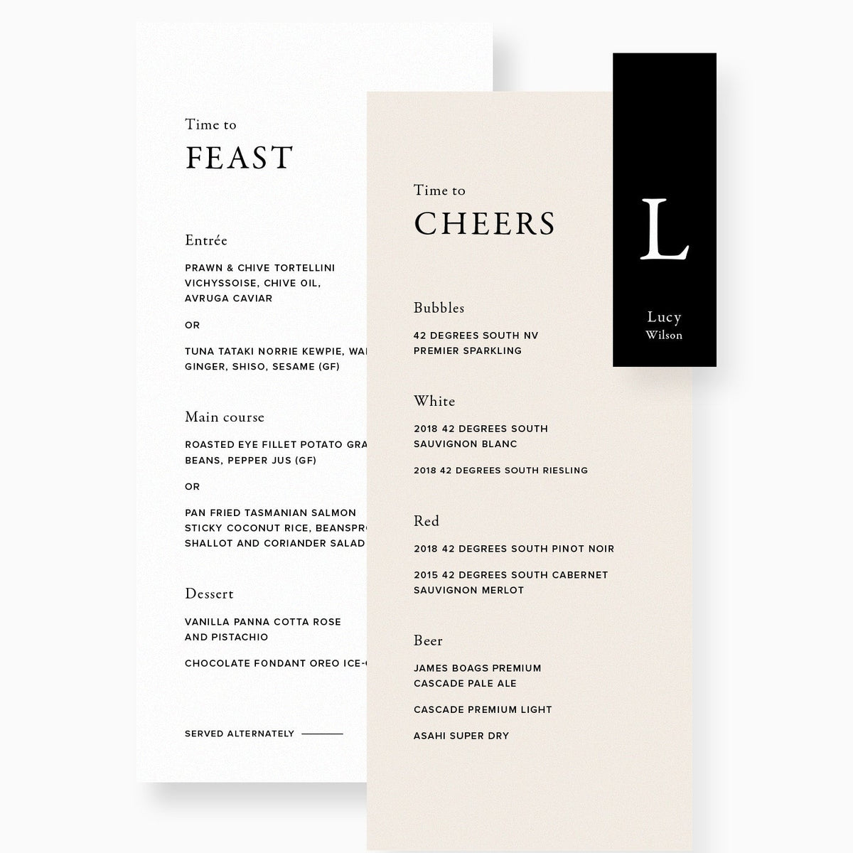 Magnolia Menu Package – Peppermint Press