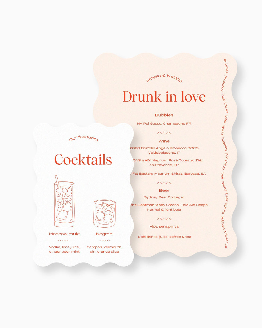 Wave Bar Sign – Peppermint Press