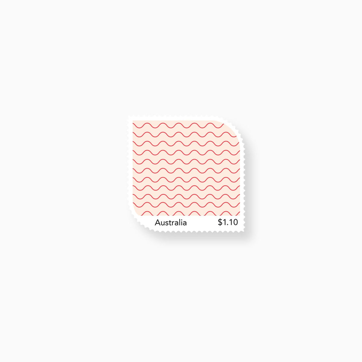 Wave Postage Stamp Design – Peppermint Press