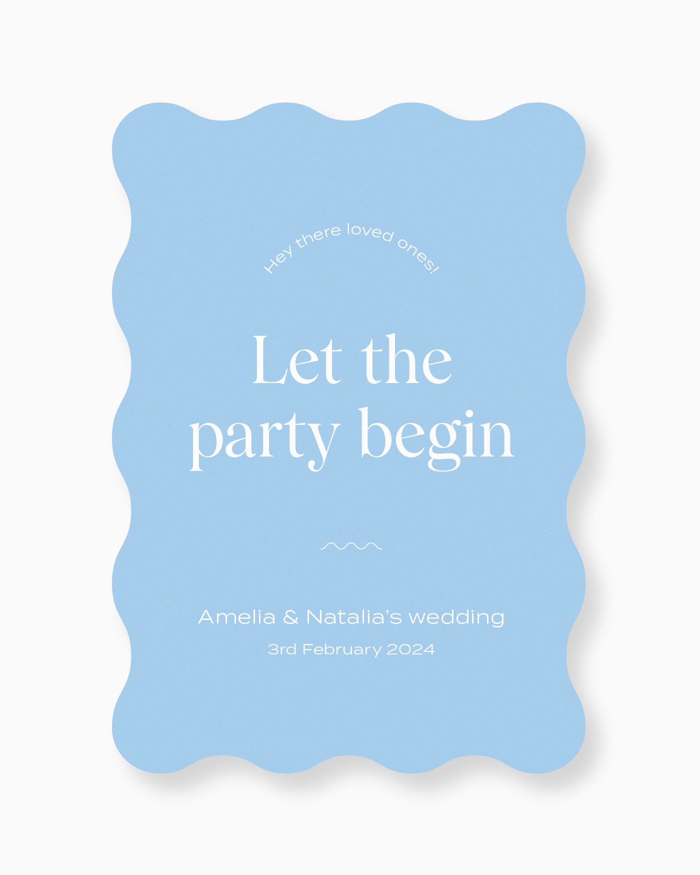 Wave Welcome Sign – Peppermint Press